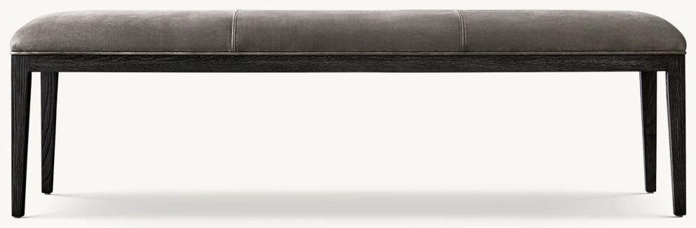 French Contemporary Leather End-of-Bed Bench – rhmaker