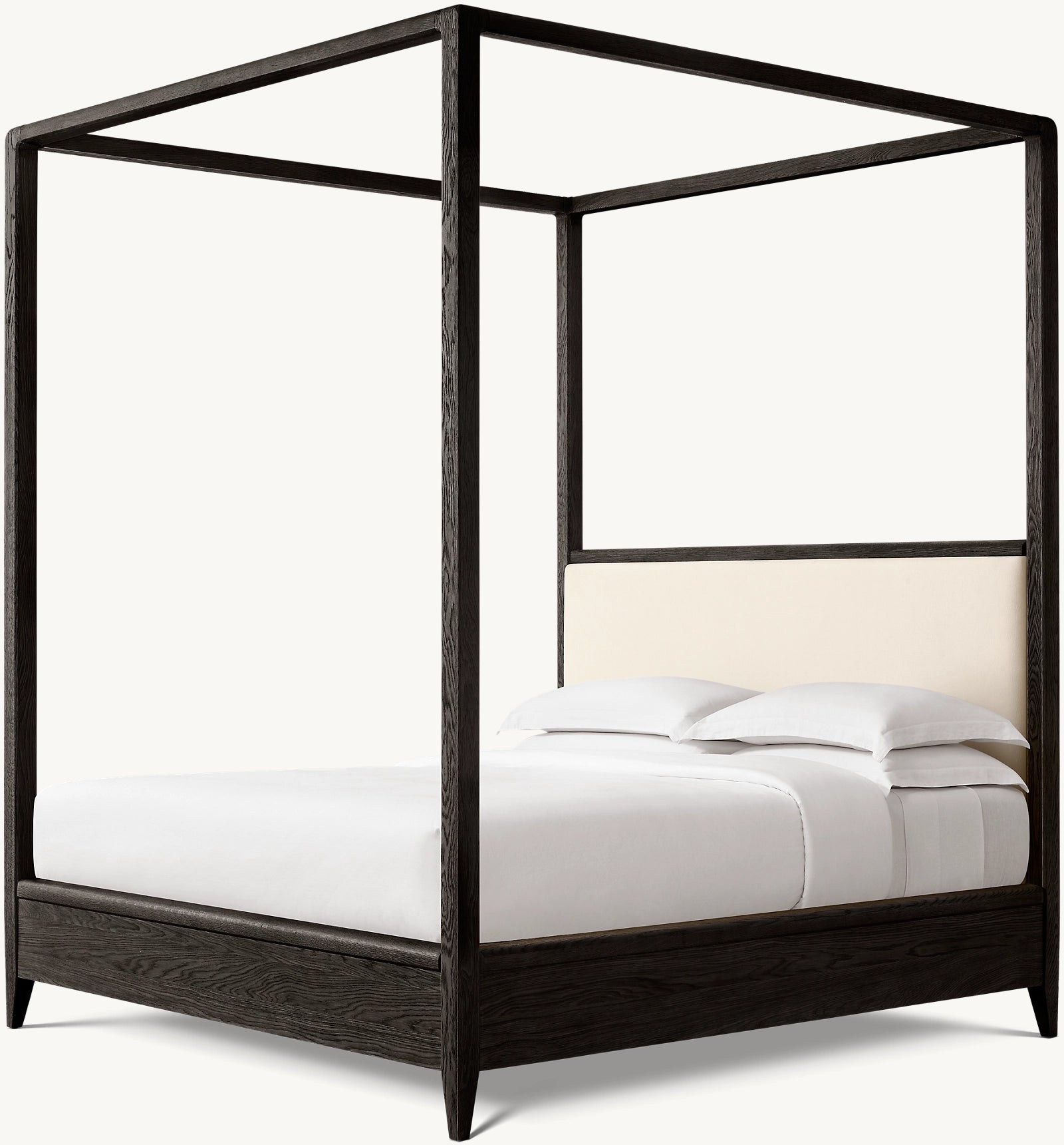 Gael Oak Fabric Canopy Bed – rhmaker