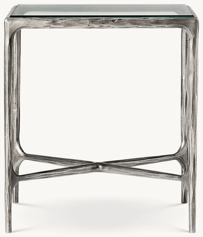 Thaddeus Glass Square Side Table – rhmaker